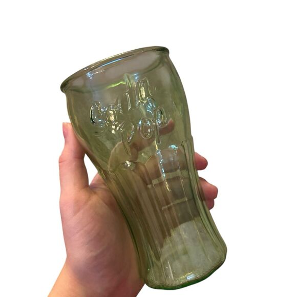 Unmarked | Dining | Soda Pop Green Glass Dinking 4 Ounce | Poshmark